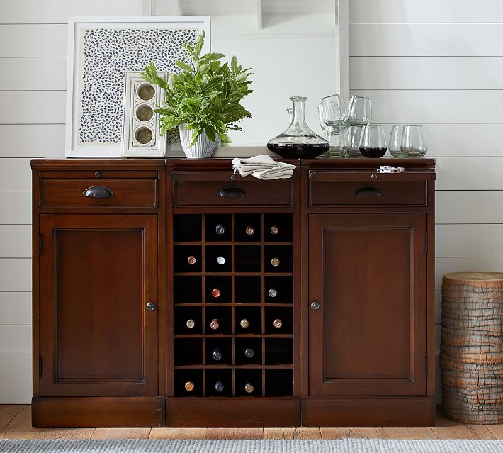 Pottery barn wine cabinet store