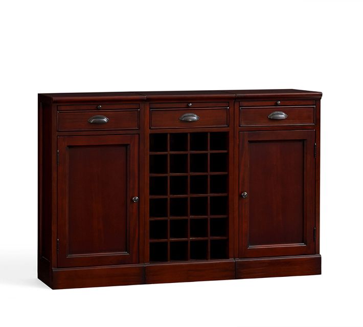 Modular Bar Buffet With Wine Grid 54 Pottery Barn