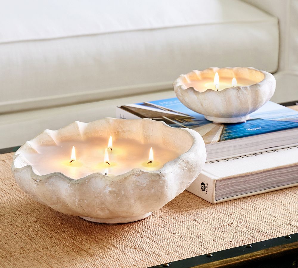 Artisan Studio Clam Candle - Pacific Grove | Pottery Barn