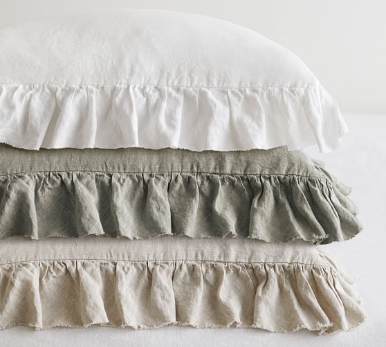 Pottery barn ruffle duvet cover store