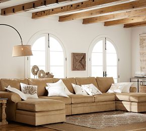 Pearce 4 Piece Chaise Sectional Elegant Comfort Pottery Barn