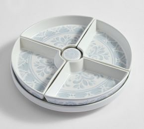 Chambray Tile Lazy Susan - Stylish Serveware | Pottery Barn