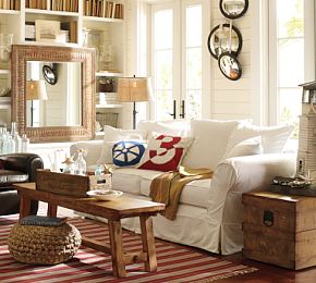 Pottery barn charleston chair and a half store