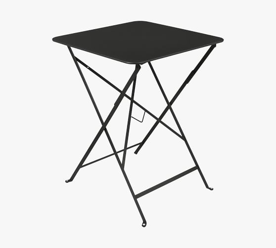 Fermob Bistro Outdoor Square Table Liquorice Pottery Barn