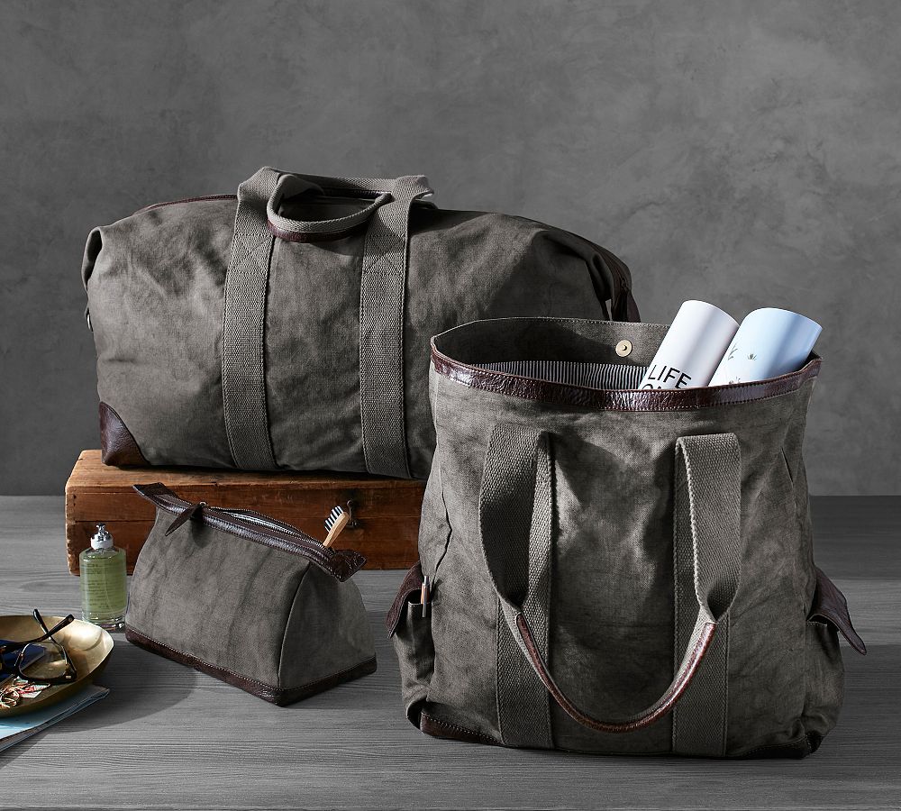 Union Canvas Travel Collection - Grey | Pottery Barn