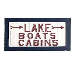 Lake Cabin Sign | Wall Decor | Pottery Barn