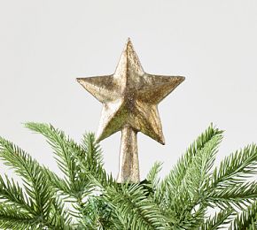 Mini Star Tree Topper - Elegant Holiday Decor | Pottery Barn