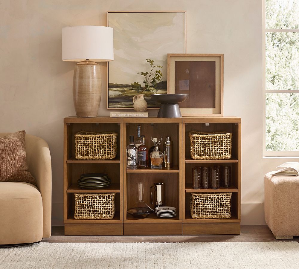 Reed Modular Bar Shelf - Elegant Open Cabinet | Pottery Barn