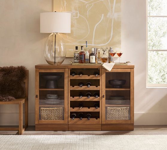 Wood Wine Rack Pottery Barn Pottery Barn Wine Rack & Wine Glass Holder