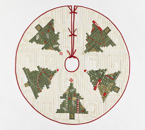Arden Tree Quilted Treeskirt - Festive Holiday Decor | Pottery Barn