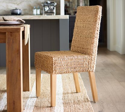 Cardiff Woven Dining Chair Pottery Barn