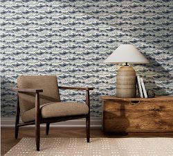 Water-Resistant Terralon Wavebreak Wallpaper | Pottery Barn