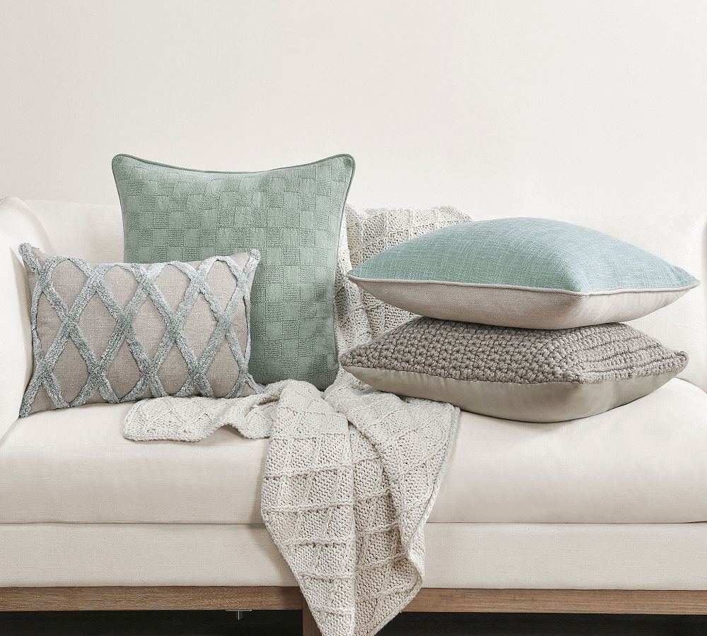 Alba Reversible Pillow Cover | Pottery Barn