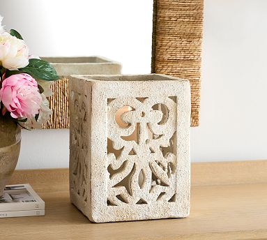 Marcela Ceramic Luminary | Pottery Barn