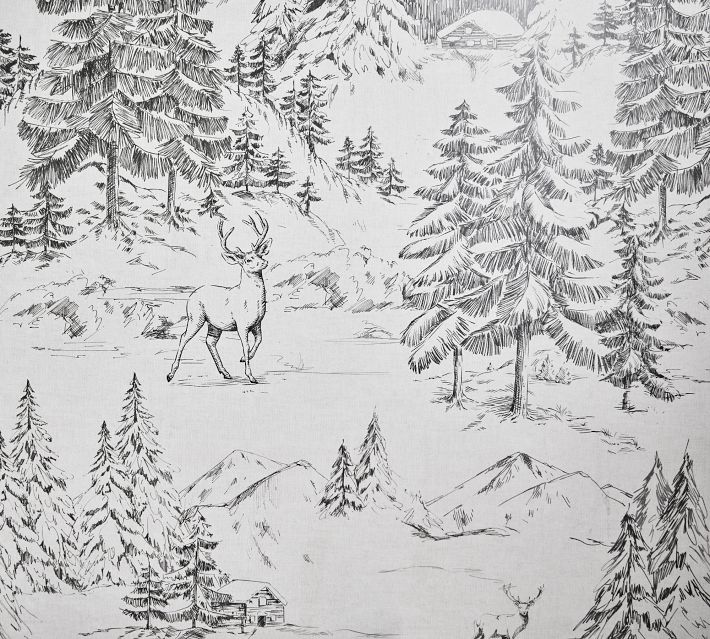 Rustic Forest Wallpaper Custom Wallpaper Mural Vintage Paint Forest