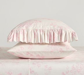 LoveShackFancy Ikat Meadow Floral Pink Pillowcases - Set of 2 | Pottery ...