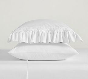 LoveShackFancy Ruffle Crochet Pillowcases - Set of 2 | Pottery Barn