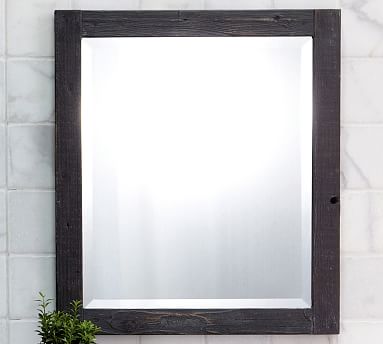 Siana Handcrafted Rectangular Wood Mirror | Pottery Barn