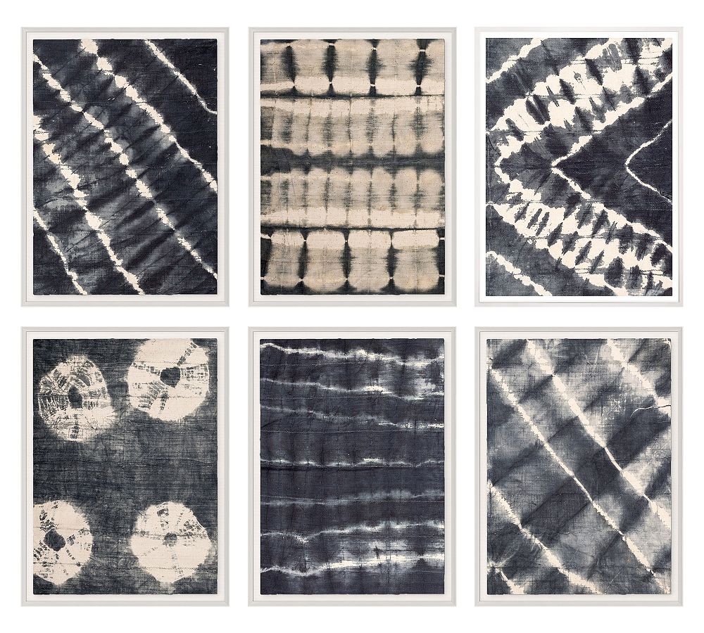 Indigo Textile Framed Print | Pottery Barn