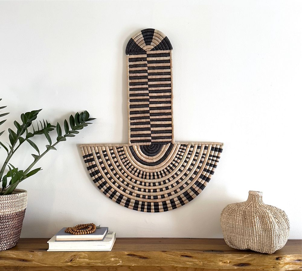 Handwoven Abstract Mask | Pottery Barn