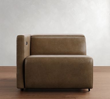 Build Your Own Tucker Leather Power Reclining Sectional | Pottery Barn
