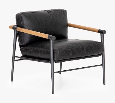 Russell Leather Chair | Pottery Barn