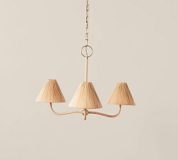 Dayna Round Rattan Chandelier (30") | Pottery Barn