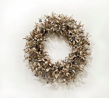 Handcrafted Faux Mistletoe Wreath | Pottery Barn