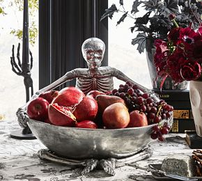 Skeleton Candy Bowl - Spooky Halloween Decor | Pottery Barn