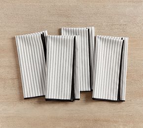 Merrow Edge Trim Napkins - Set of 4 | Pottery Barn