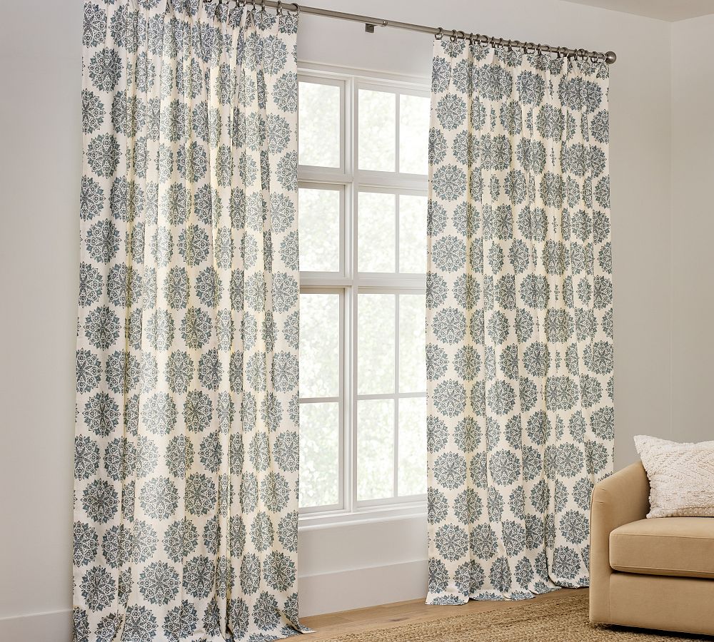 Open Box: Ulla Medallion Print Curtain | Pottery Barn