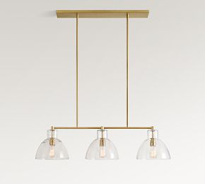 Bridget Recycled Glass Linear Chandelier (42") | Pottery Barn