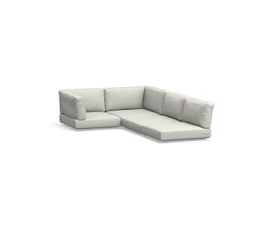 Huntington Square Arm 4pc Sectional Slipcover Set | Pottery Barn