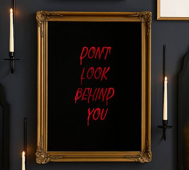 Don't Look Behind You Hologram Wall Mirror | Pottery Barn