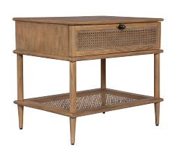 Francis Rectangular Cane Side Table (26") | Pottery Barn