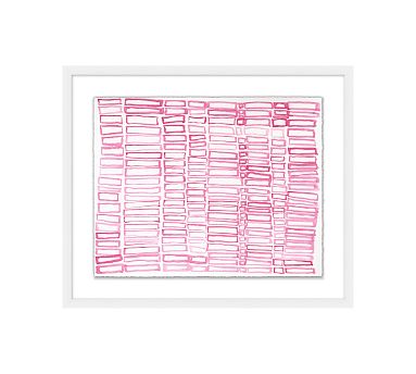 Pink Network Framed Print | Pottery Barn