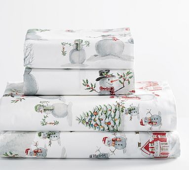 Snowman Sheet Set | Pottery Barn