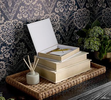 Stacked Linen Storage Books - Set of 3 | Pottery Barn