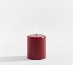 Modern Curved Pillar Candles | Pottery Barn