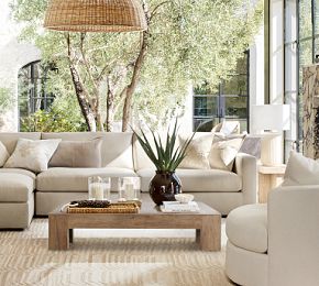 Fia Rectangular Coffee Table (70") | Pottery Barn