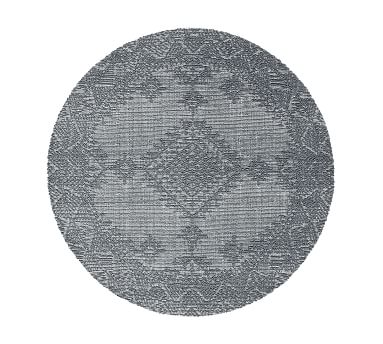 Open Box: Lillia Performance Rug, 6' Round - Blue | Pottery Barn