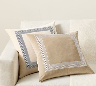 Brandon Maxwell Sullivan Velvet Pillow Cover | Pottery Barn