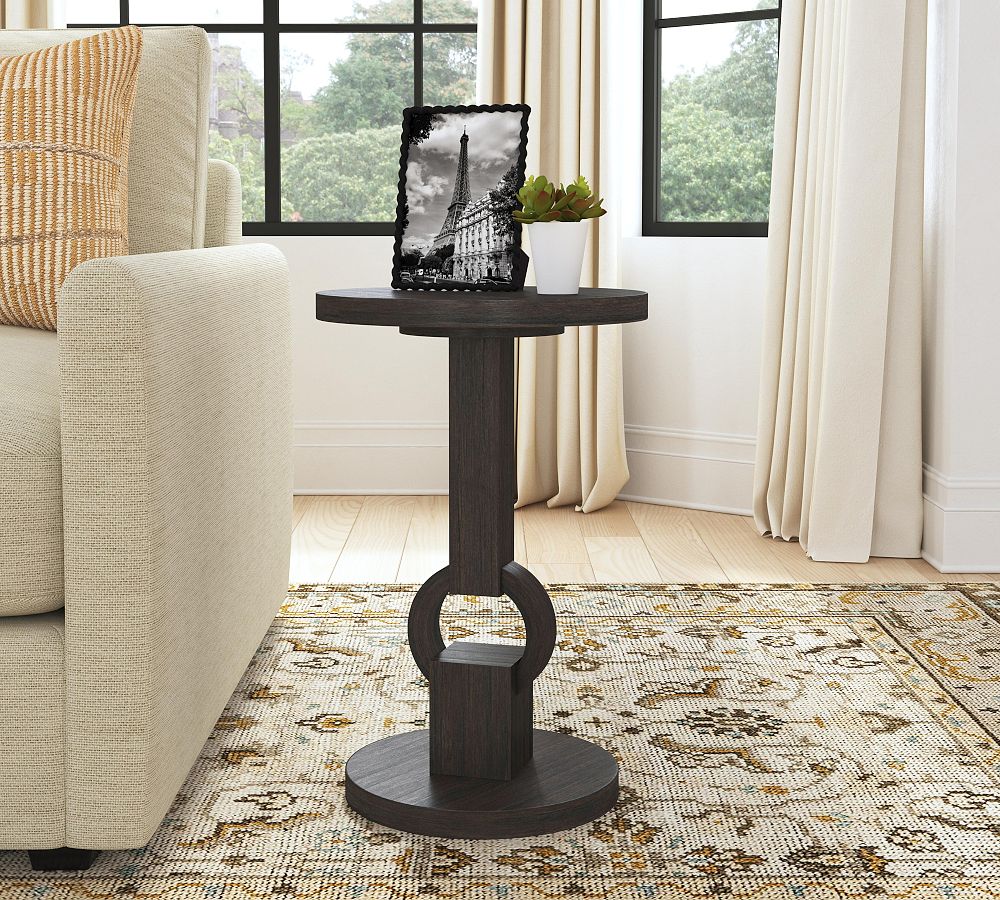 Meredith Round Accent Table (13") | Pottery Barn