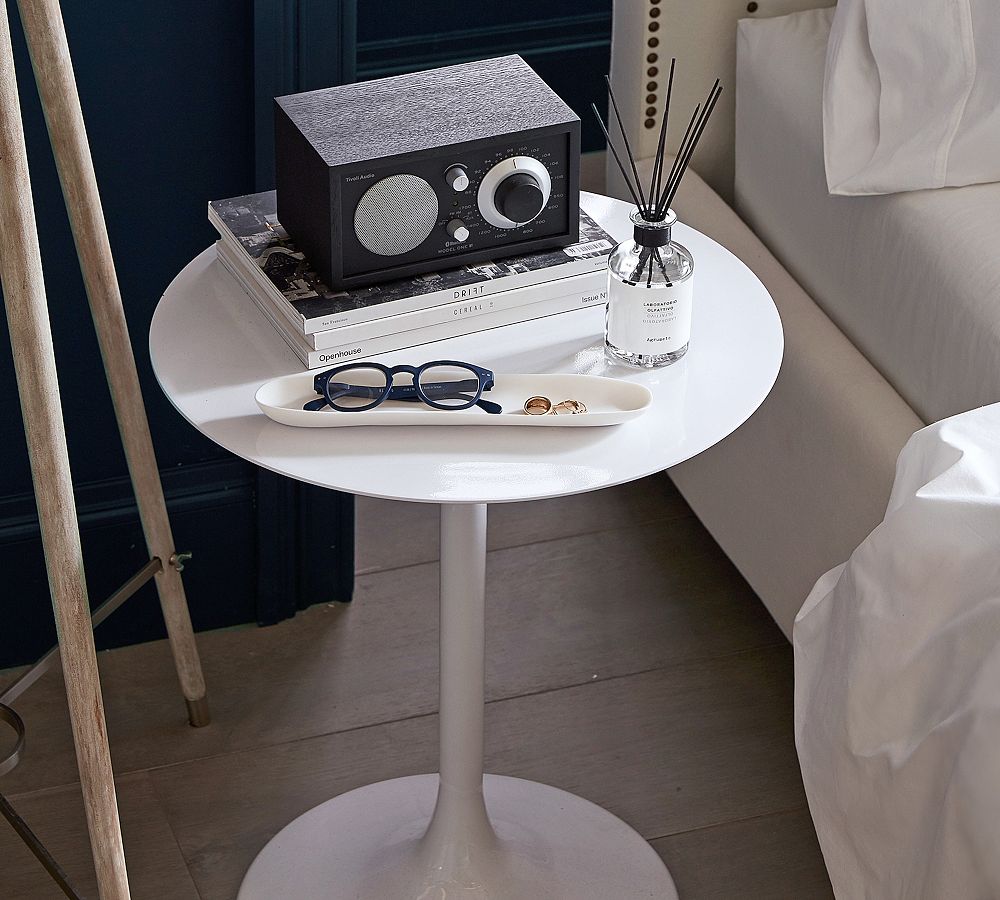 Collier Metal Outdoor Side Table | Pottery Barn