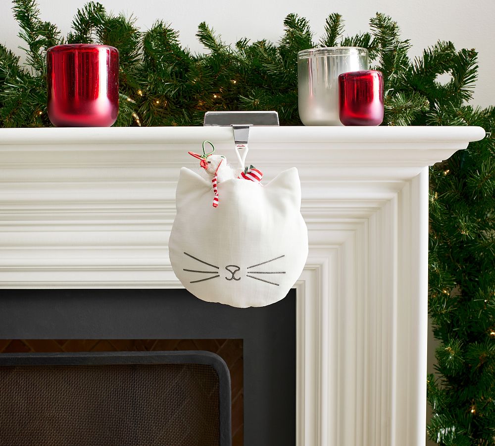 Classic Velvet Cat Pet Stocking | Pottery Barn