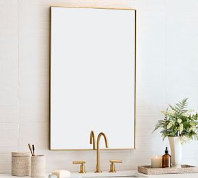Linden Rectangular Mirror | Pottery Barn