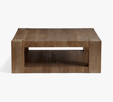 Open Box: Rockport Square Reclaimed Wood Coffee Table (44") - Cocoa ...