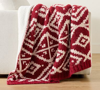 Modern Fair Isle Throw | Pottery Barn