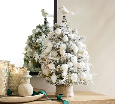 Winter White One and Done Mini Tree | Pottery Barn