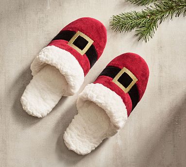Mr. Claus Slippers | Pottery Barn